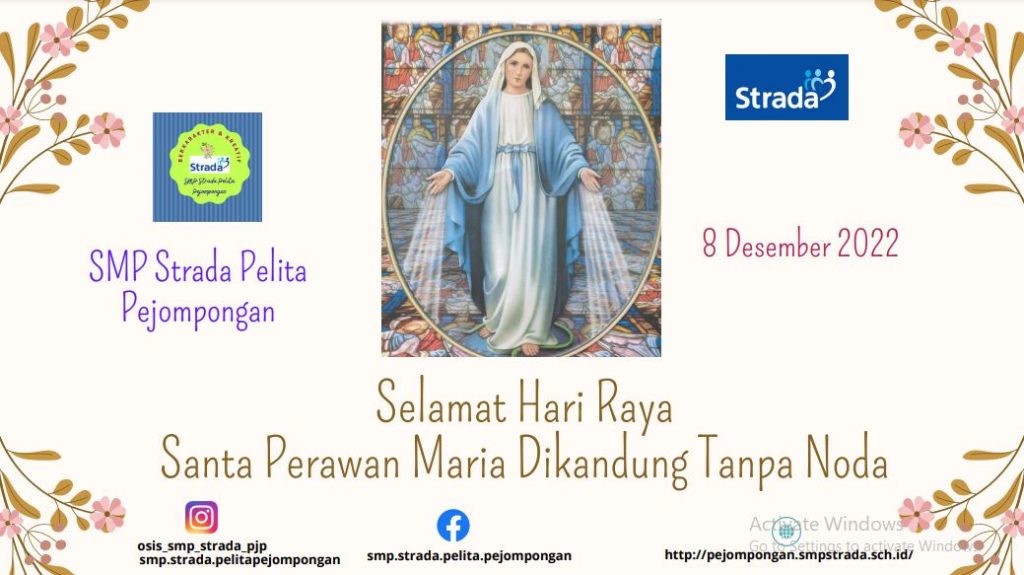 Hari Raya Santa Perawan Maria Dikandung Tanpa Noda | SMP Strada Pejompongan